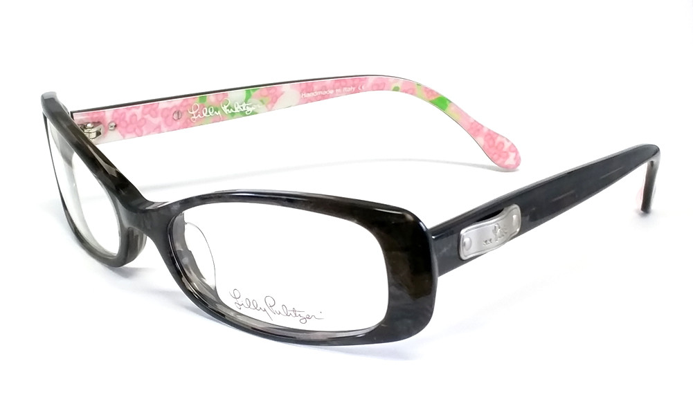 Lilly Pulitzer Designer Eyeglasses Annelise in Black Marble :: Custom ...