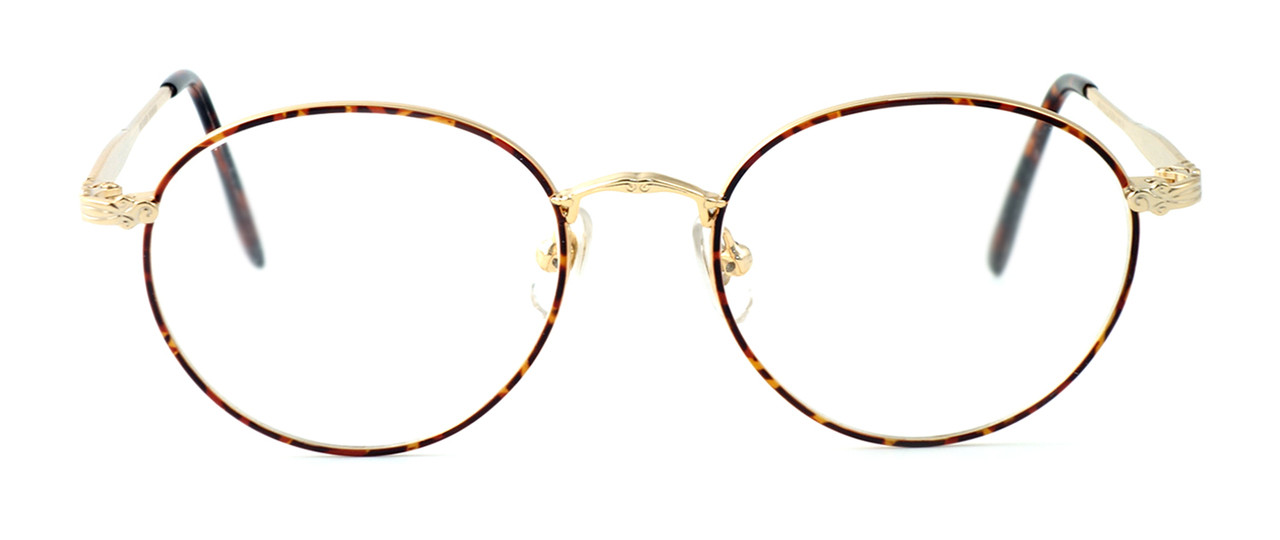 Fashion Optical Reading Glasses Novara in Gold Demi Amber with Blue ...