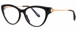 Chopard 23KT Gold Plated VCH323S-0700 Cateye Reading Glasses Black ...