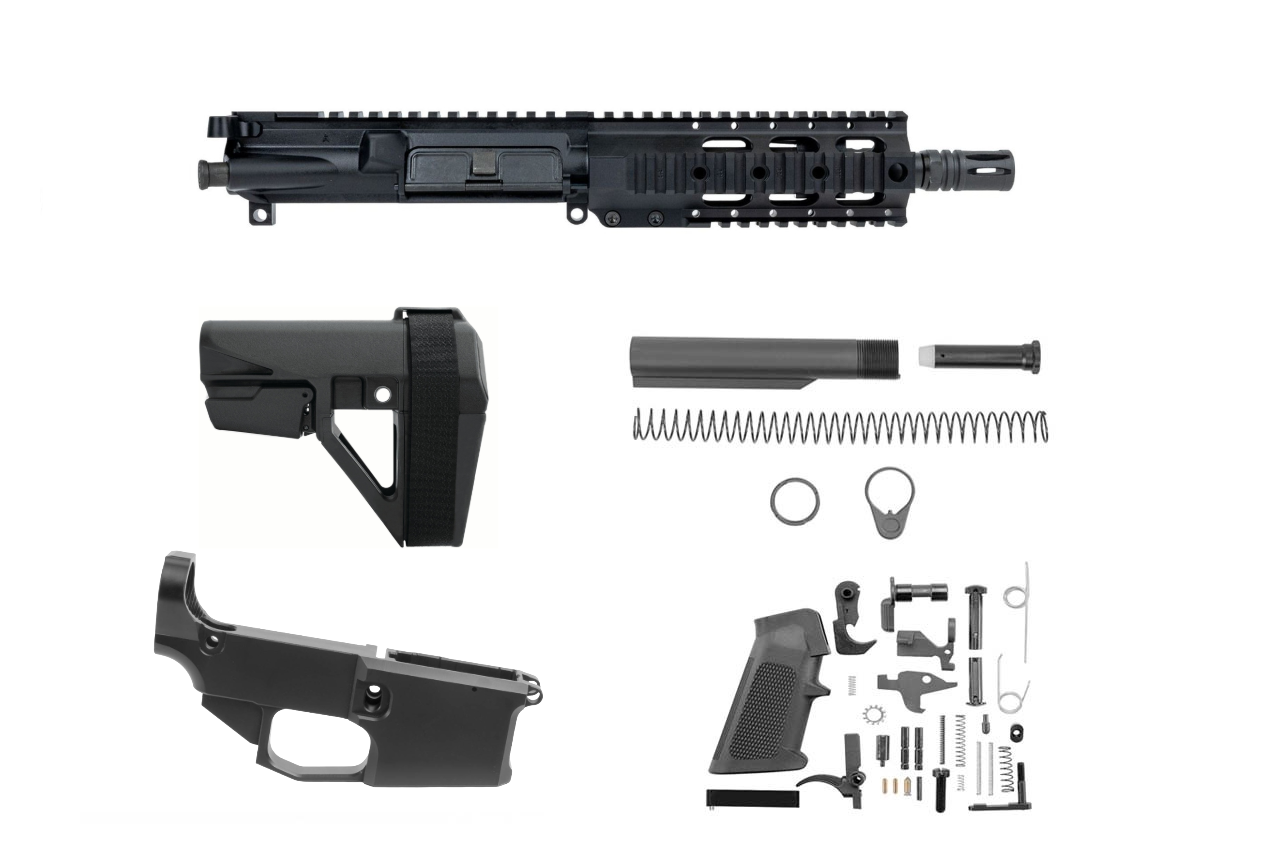 DPMS 7.5" 300AAC Blackout Quad-Rail Upper AR-15 80% Build Kit - 80 ...