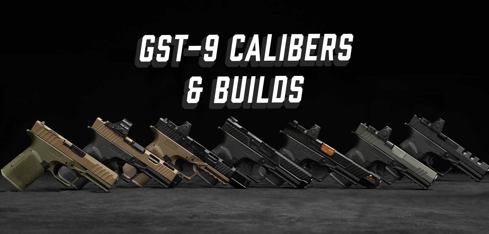 GST-9 Calibers and Builds - 80 Percent Arms