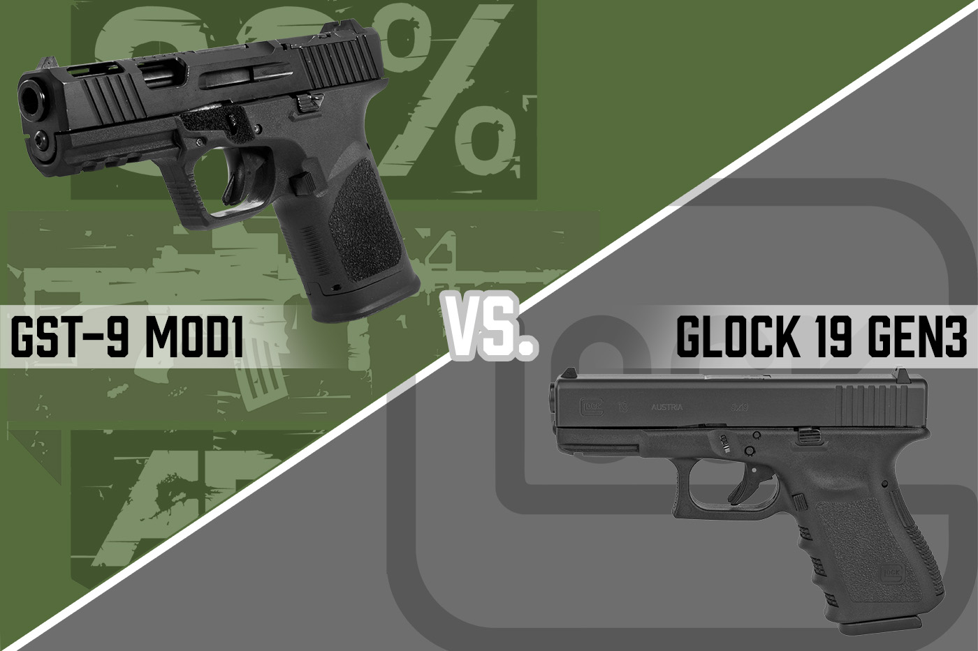 GST-9 MOD1 vs Glock 19 - 80 Percent Arms