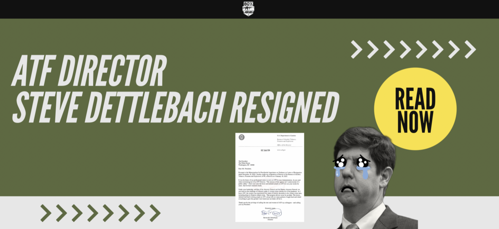 Steven Dettelbach Resigns: A Controversial Chapter at the ATF Ends - 80 ...