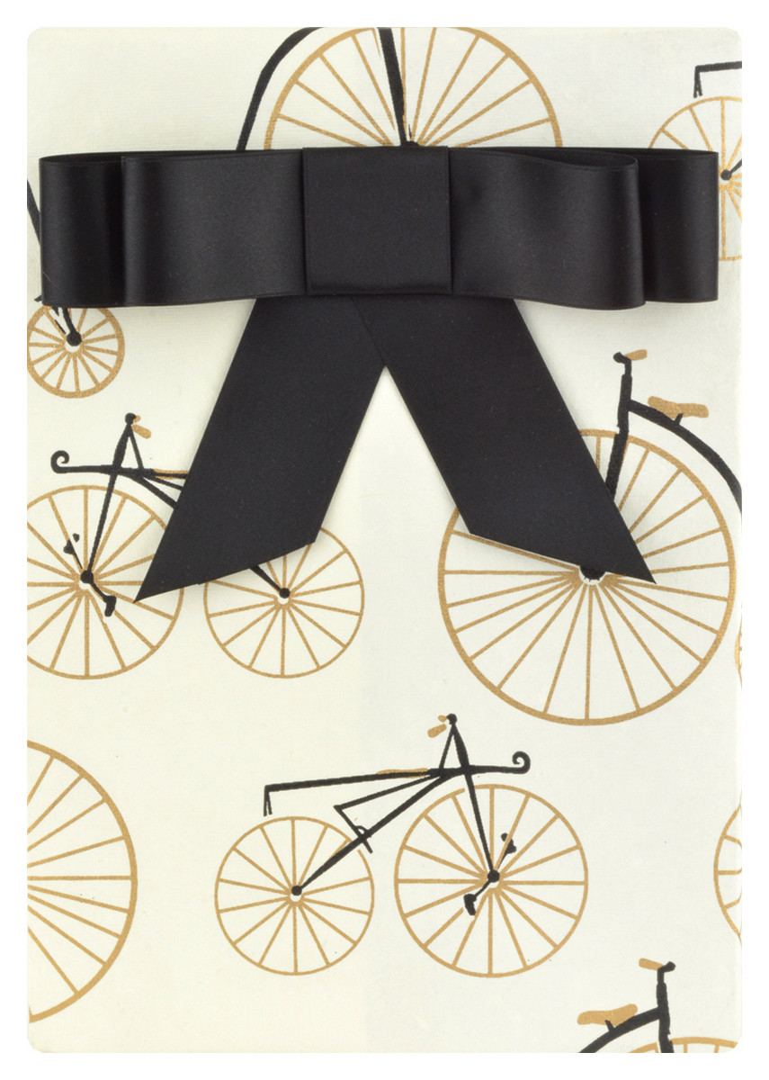 Satin Bow Topper | Silver Ribbon Gift Topper