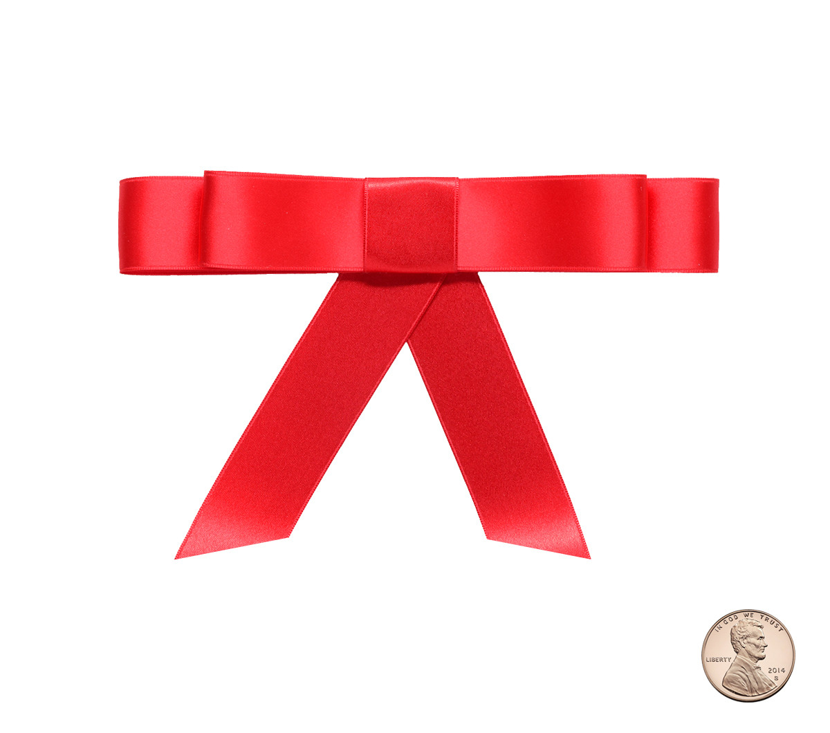 Satin Bow Topper | Red Ribbon Gift Topper
