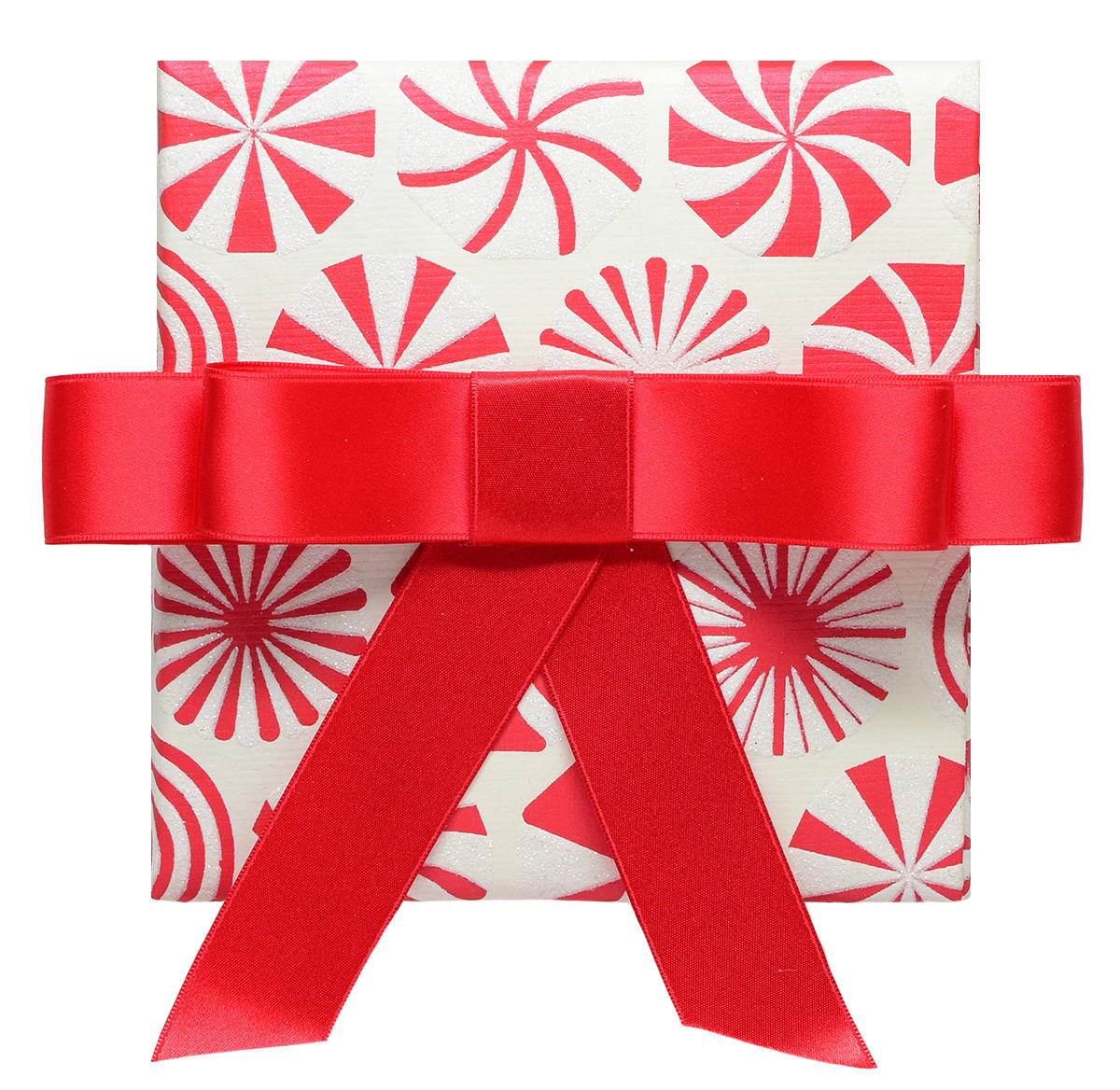 Satin Bow Topper | Red Ribbon Gift Topper
