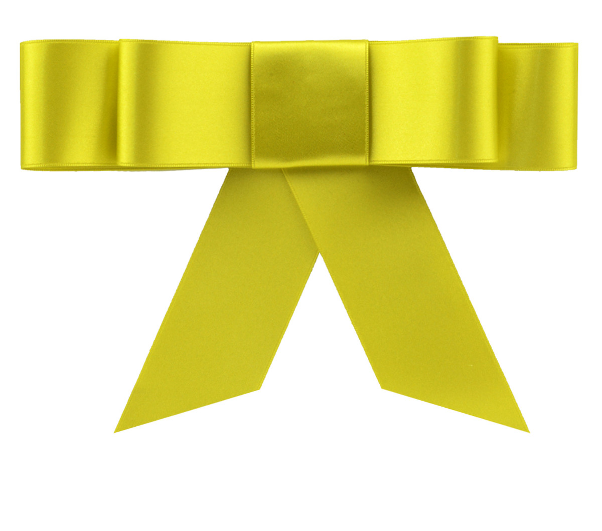 Satin Bow Topper | Gold Ribbon Gift Topper