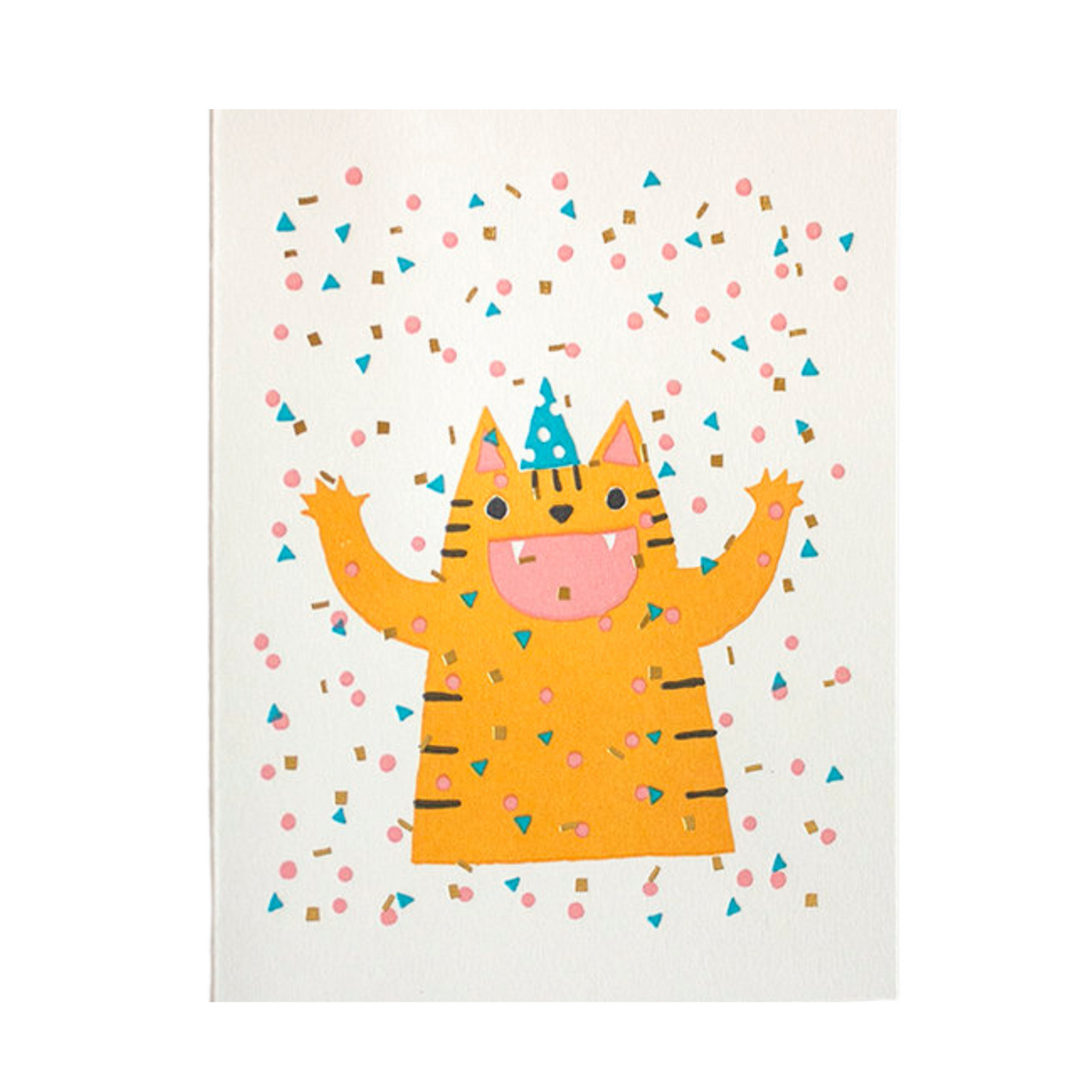 Confetti Cat Card - Midori Retail
