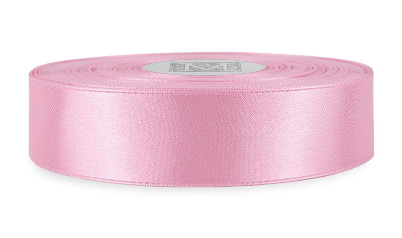 Double Faced Satin Ribbon - Blush / Pink Ribbon