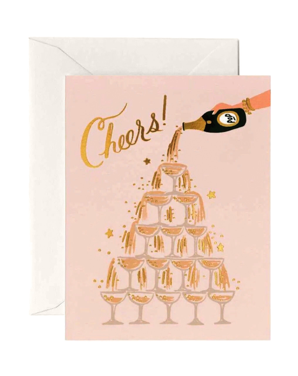 Champagne Tower Cheers Card - Midori Retail