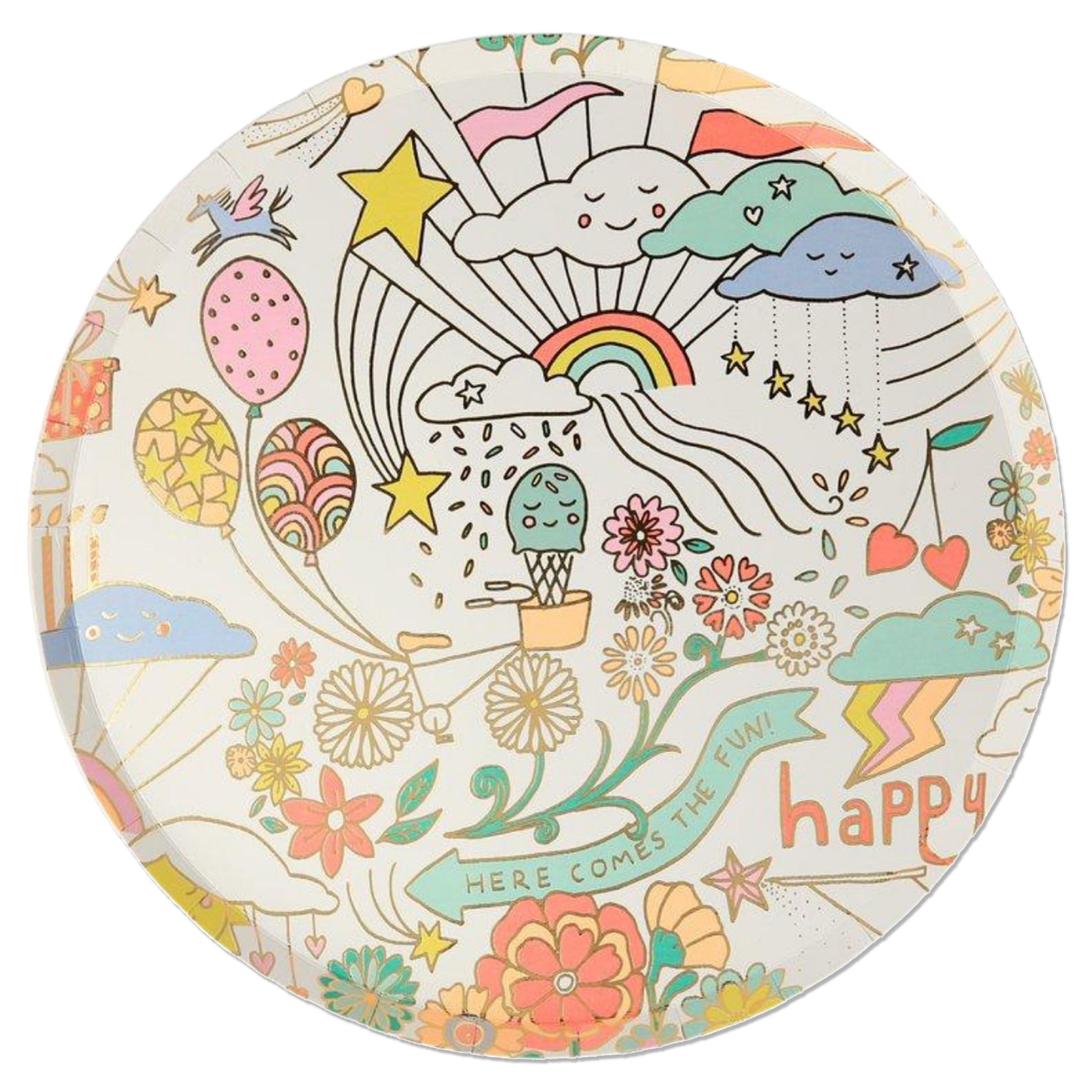 Happy Doodle Side Plates - Midori Retail
