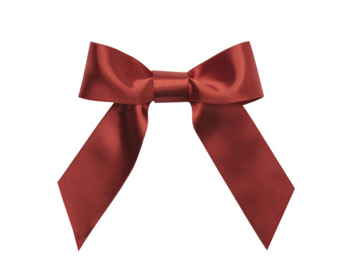 Double Faced Satin Ribbon - Venetian Red - Dark Red Satin Ribbon