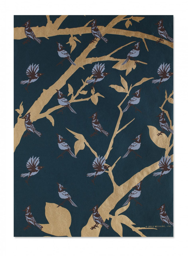 Midnight Blue Blue Jays Gift Wrap