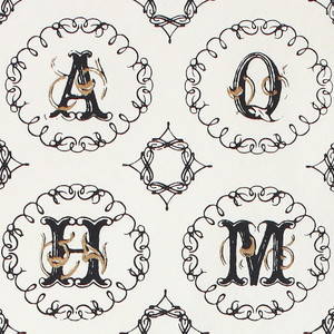 Cream Alphabet Gift Wrap
