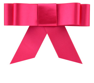 Satin Bow Topper | Red Ribbon Gift Topper