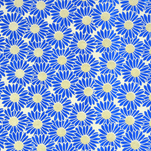 Sunflowers Blue Gift Wrap - Midori Retail