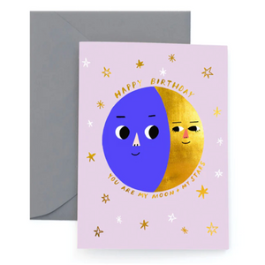 Moon Phases Birthday Card - Midori Retail
