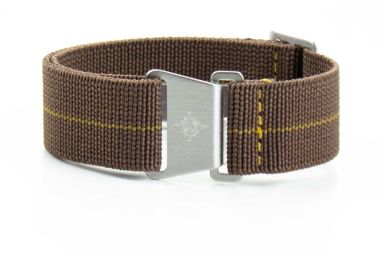 Buy Marine Nationale Strap Brown and Khaki | CNS & Watch Bands
