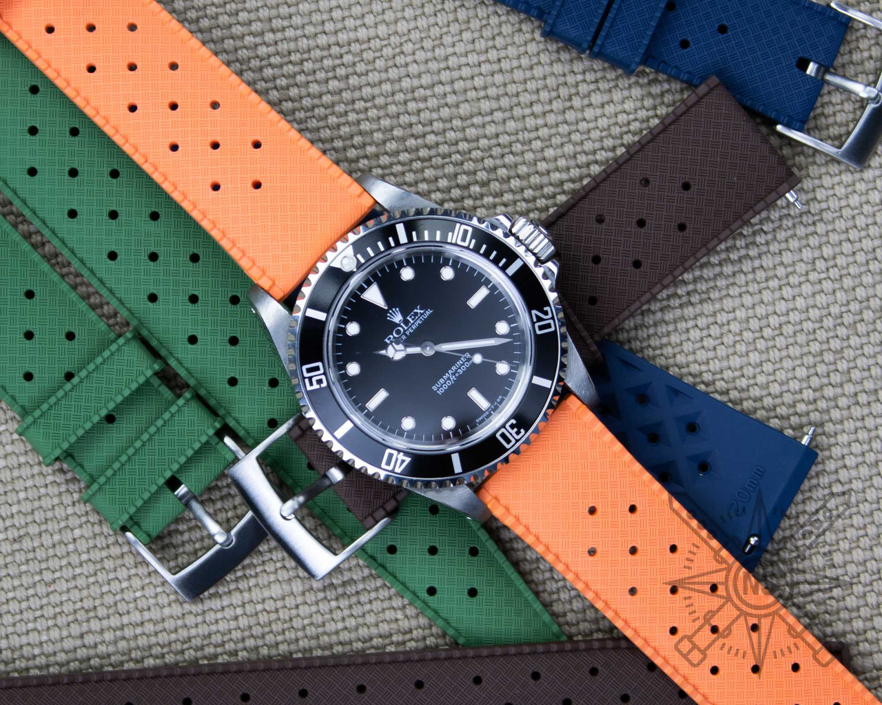Orange Tropical Style Watch Strap – Bold & Sporty