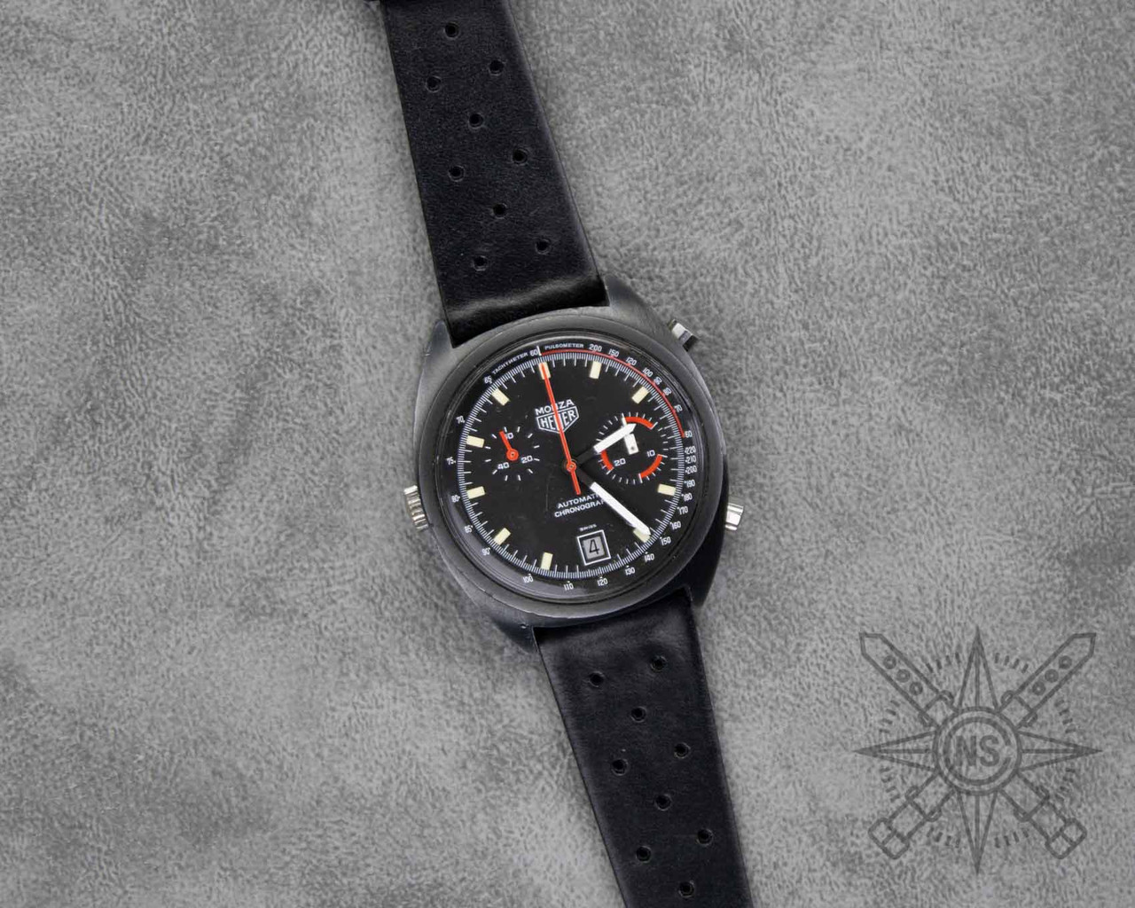 Black Racing Watch Band – Grand Prix Classic Strap