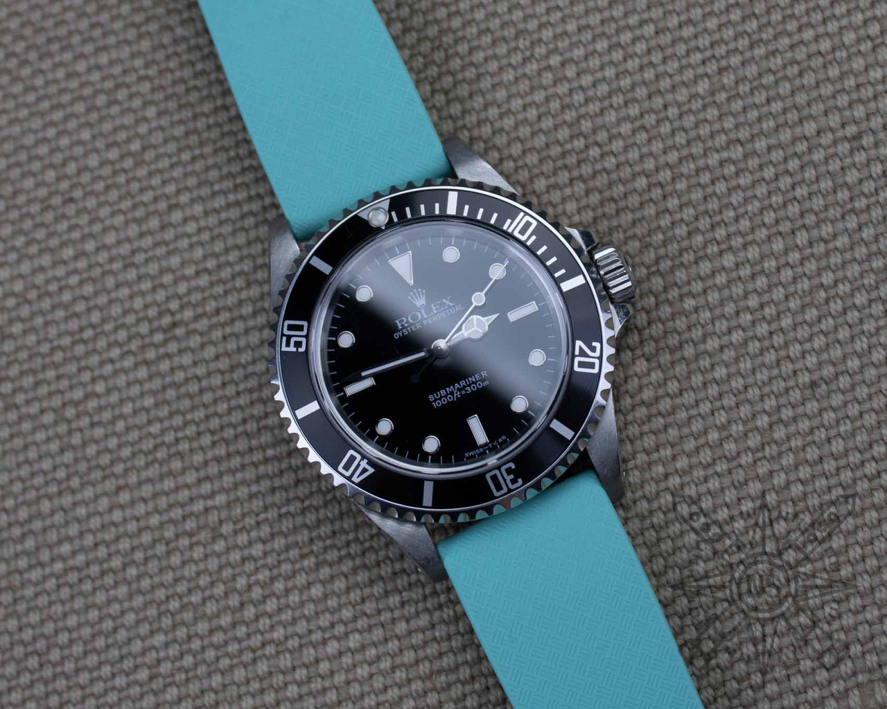 Tropical Style CTS Teal Rubber Watch Strap