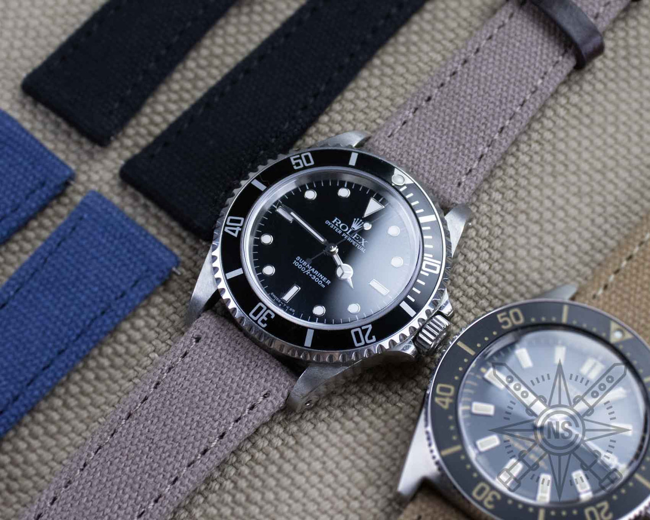 Caballero Gray Canvas Watch Band – Classic & Versatile
