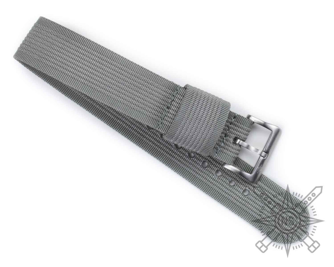 Gray Ribbed RAF Watch Strap – Rugged Military Style
