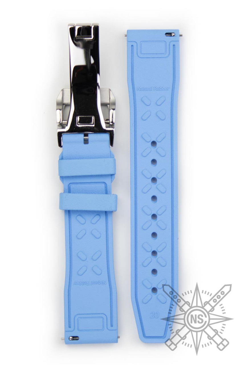 Blue Rubber Pilot Watch Strap – Sleek & Stylish Choice