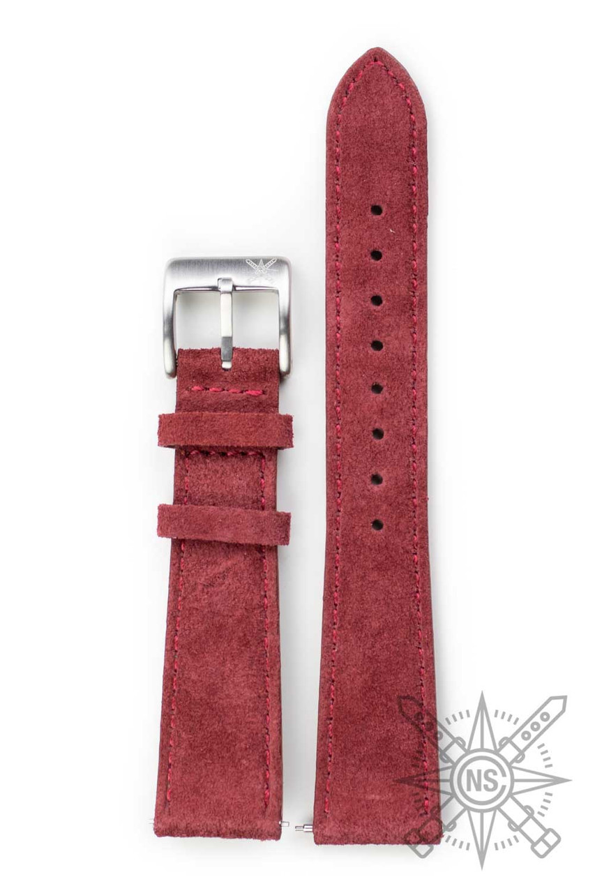 Vino Suede Watch Strap – Italian Bold Vintage Style