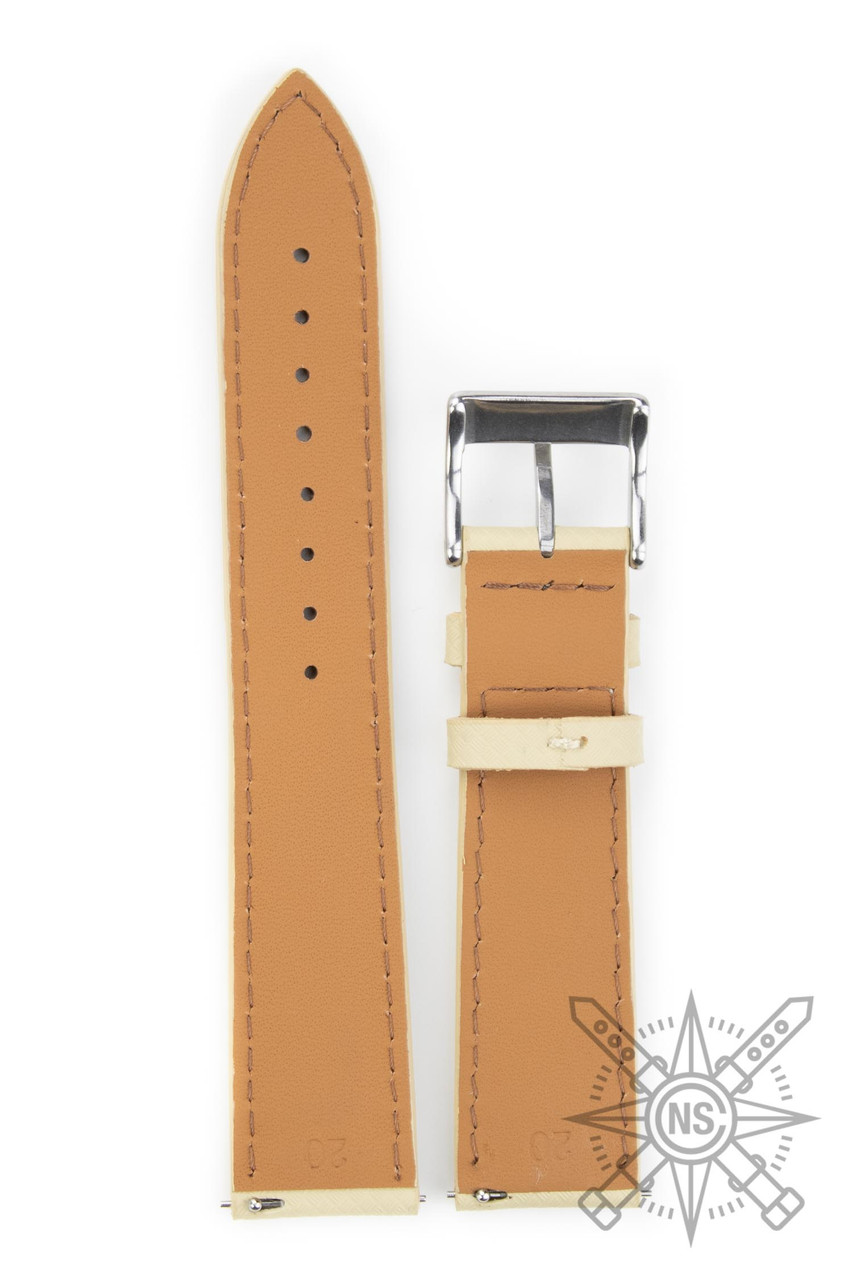 Tropical Style Khaki Rubber Watch Strap — Rugged Elegance