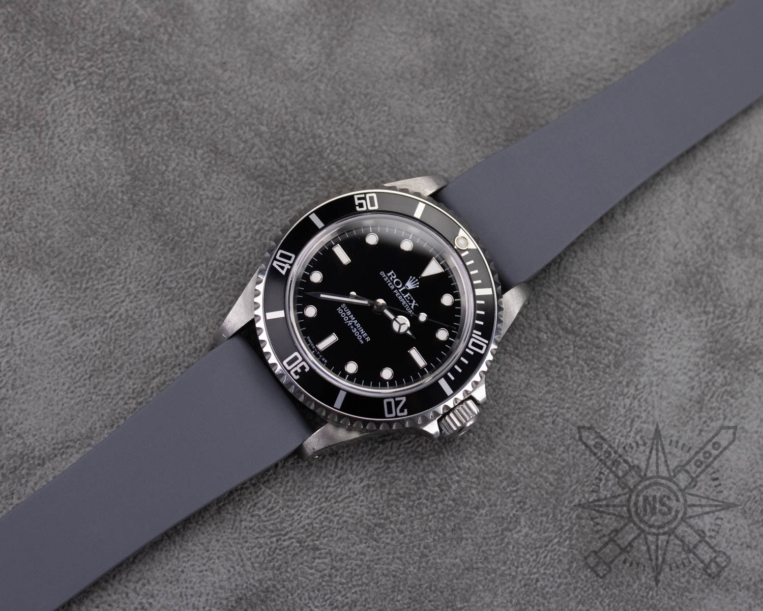 Cut-To-Size Black Rubber Watch Band - Classic, Customizable Fit