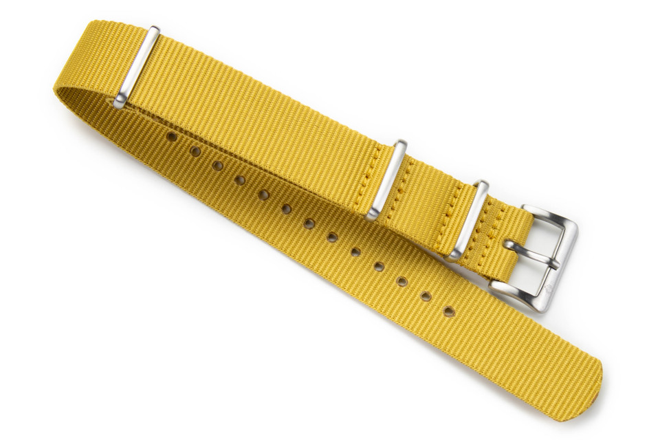 Mustard Yellow Nylon Watch Strap – Bold & Rugged