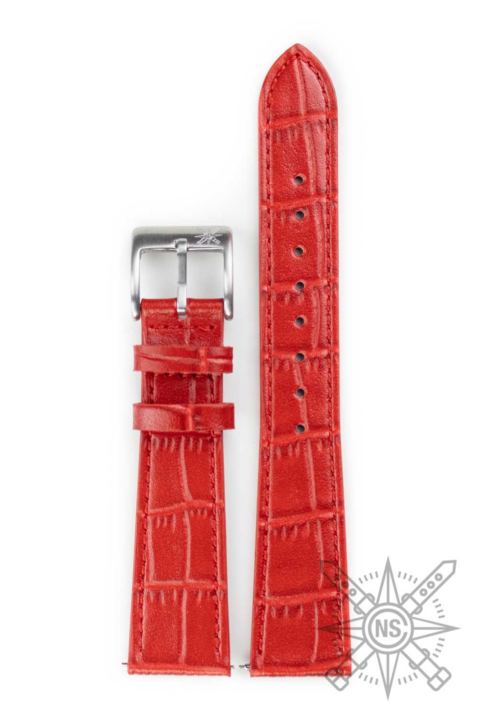 Red Crocodile Watch Strap – Bold, Luxury & Durable