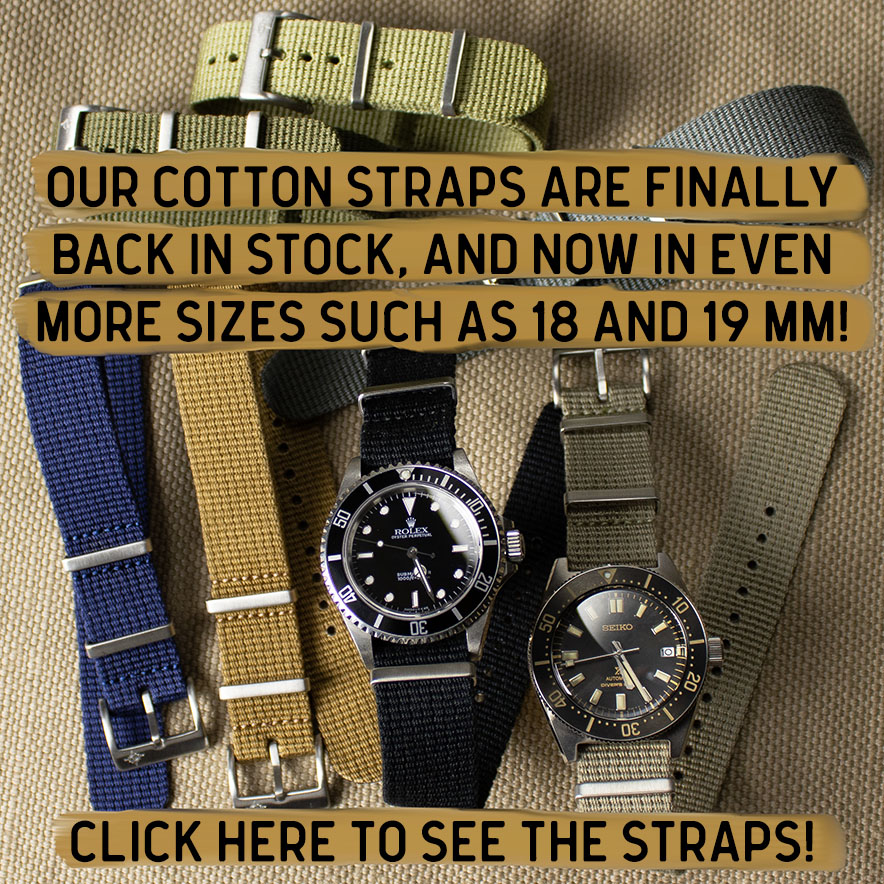 Elevate Your Watch Game with Cotton Watch Straps in Unique Sizes from ...