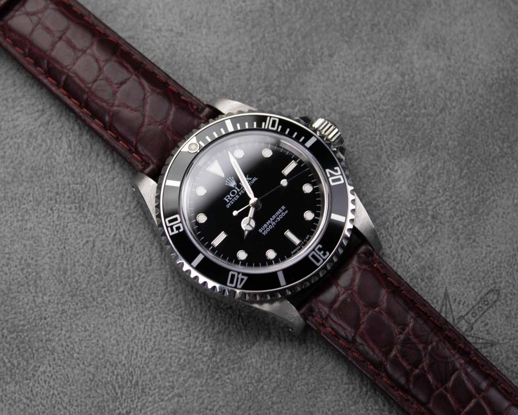 The CNS Watch Bands Burgundy Red Alligator Watch Strap - CNS Watch Bands