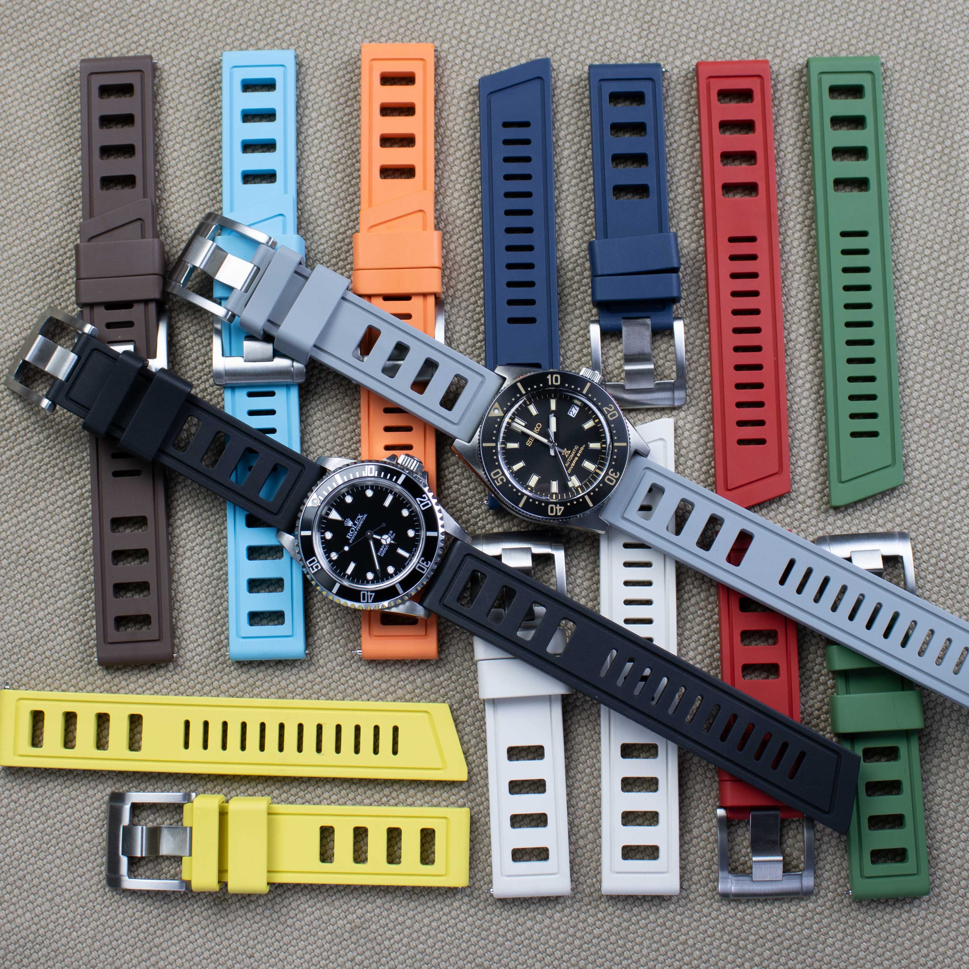 The Ultimate Accessory: FKM Rubber Dive Watch Straps for Every Occasion ...