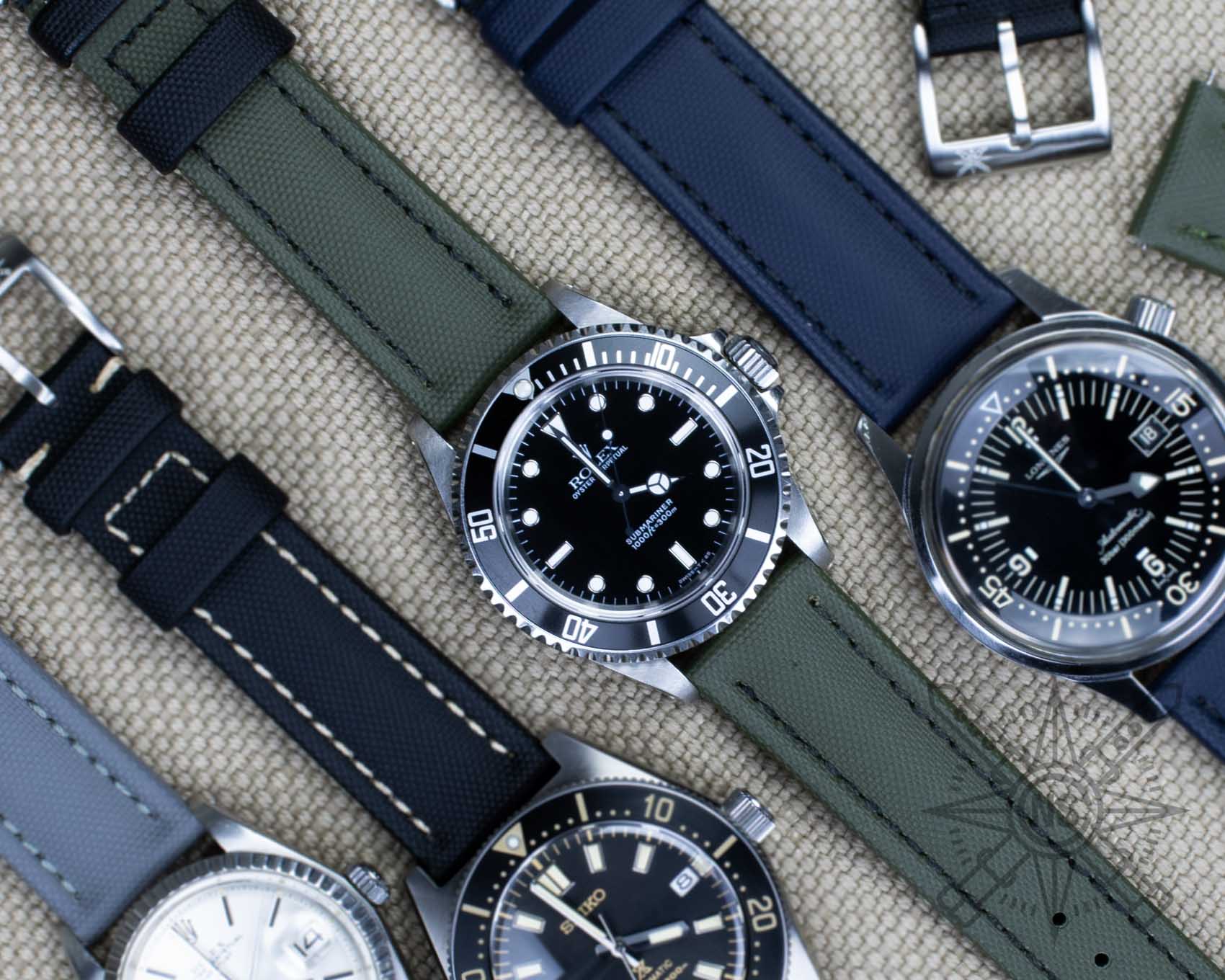Sporty Elegance: Rolex Submariner on Sailcloth Watch Straps - CNS Watch ...