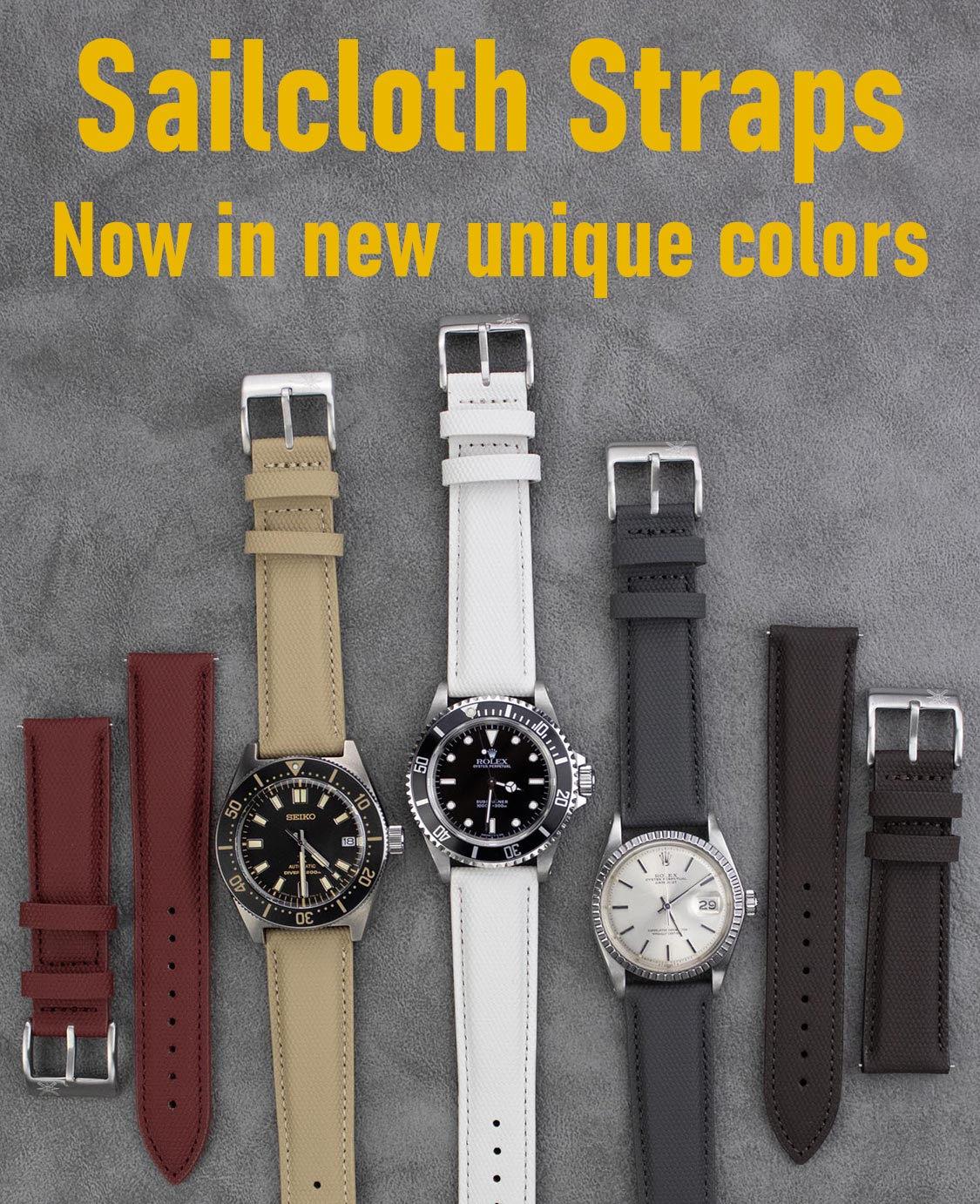 Sailcloth Watch Straps for Ultimate Style and Durability - CNS Watch Bands