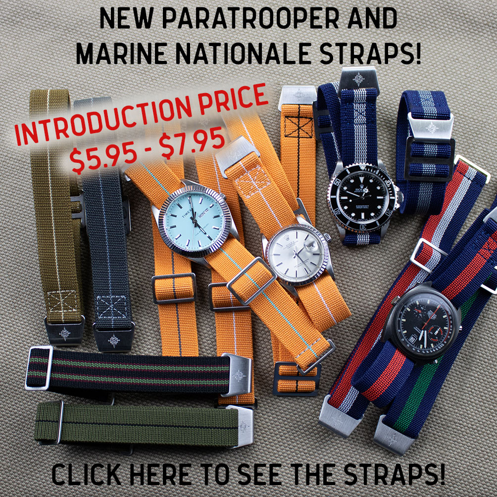 New Paratrooper and Marine Nationale straps - CNS Watch Bands