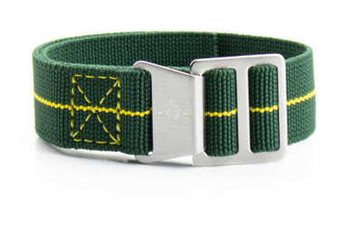 Paratrooper Watch Strap Racing Green and Yellow – Sporty