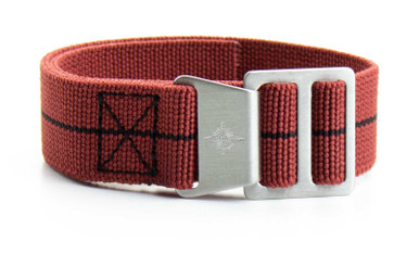 Paratrooper Watch Strap Burgundy and Black – Rugged Fit