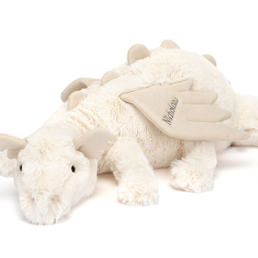 Personalised Snow Dragon Huge - Official Jellycat