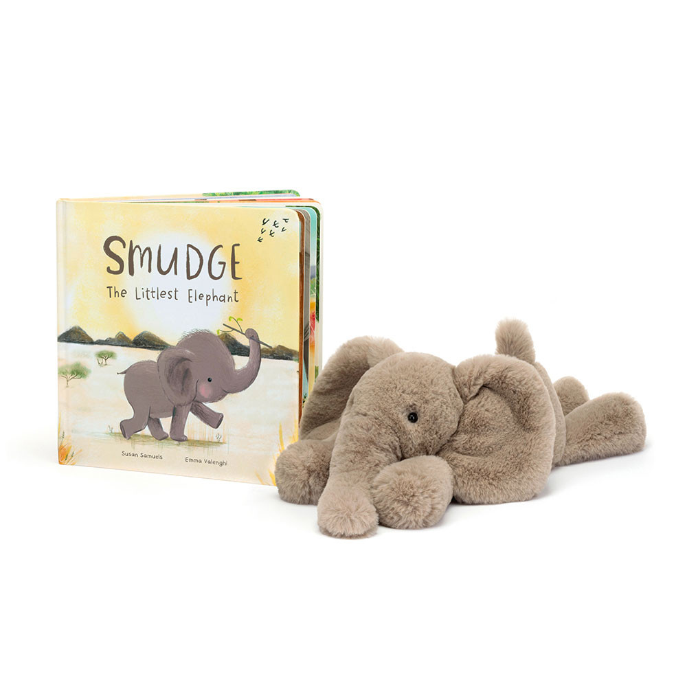 Smudge the Littlest Elephant Book and Smudge Elephant - Official Jellycat