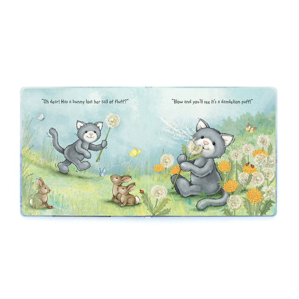 When I Wonder Book and Bashful Grey Kitty - Official Jellycat