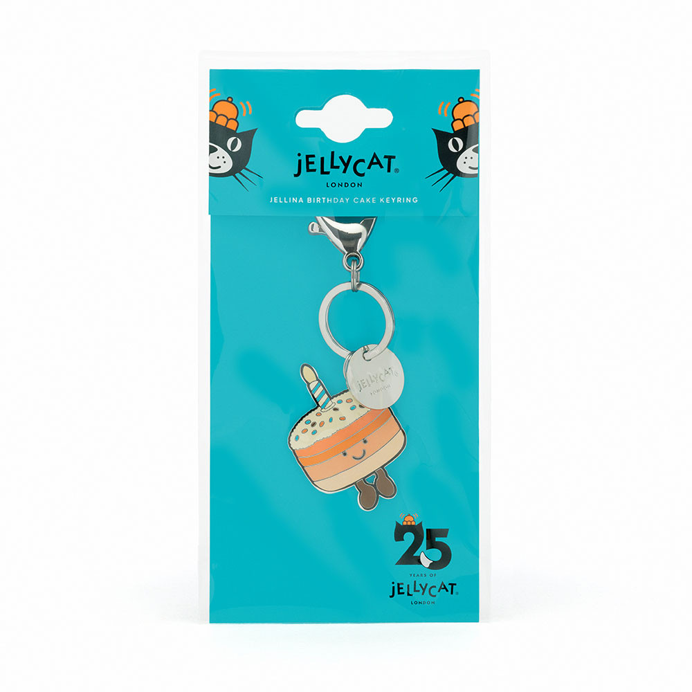 Amuseables Jellina Birthday Cake Keyring - Official Jellycat