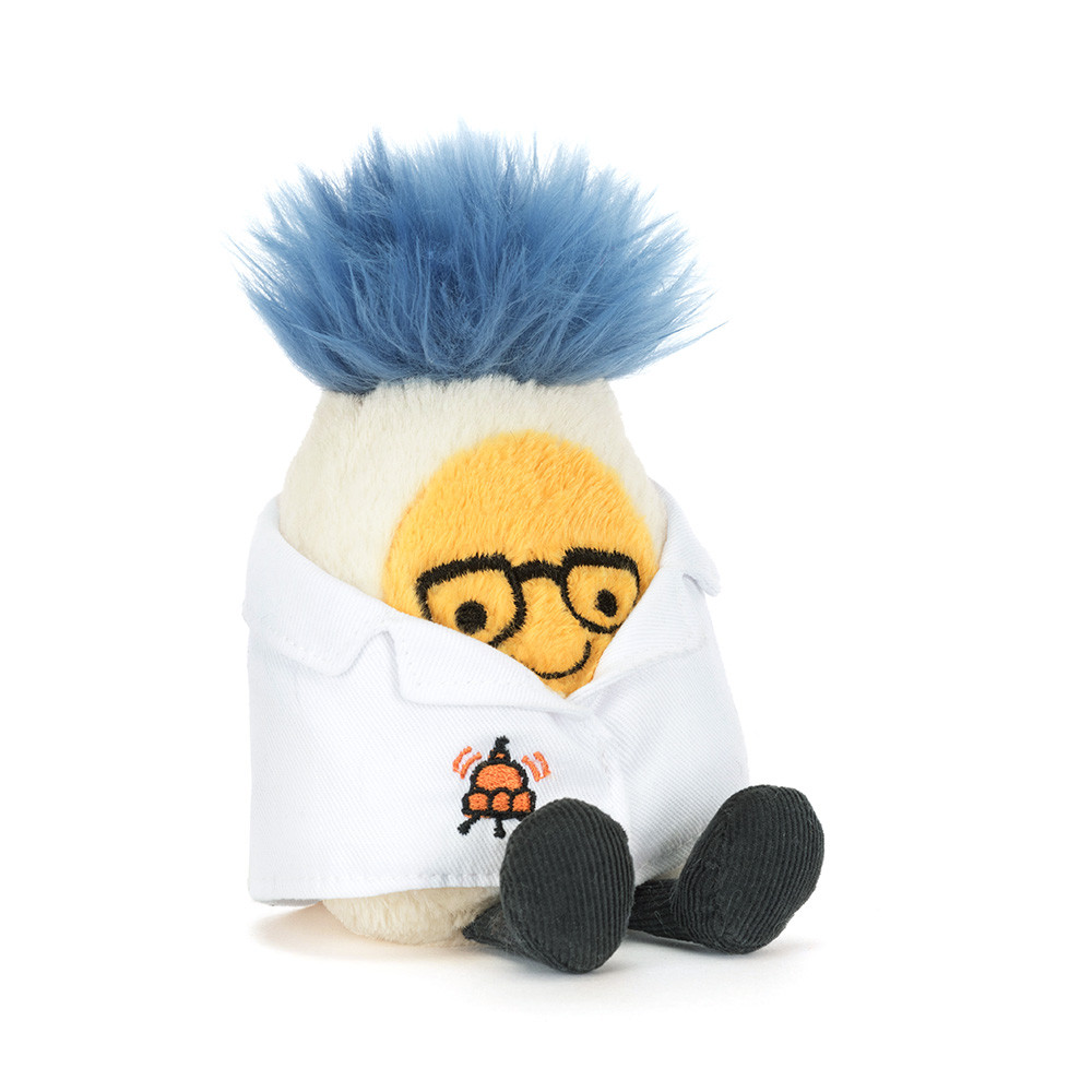 Amuseables Boiled Egg Scientist Outfit - Official Jellycat