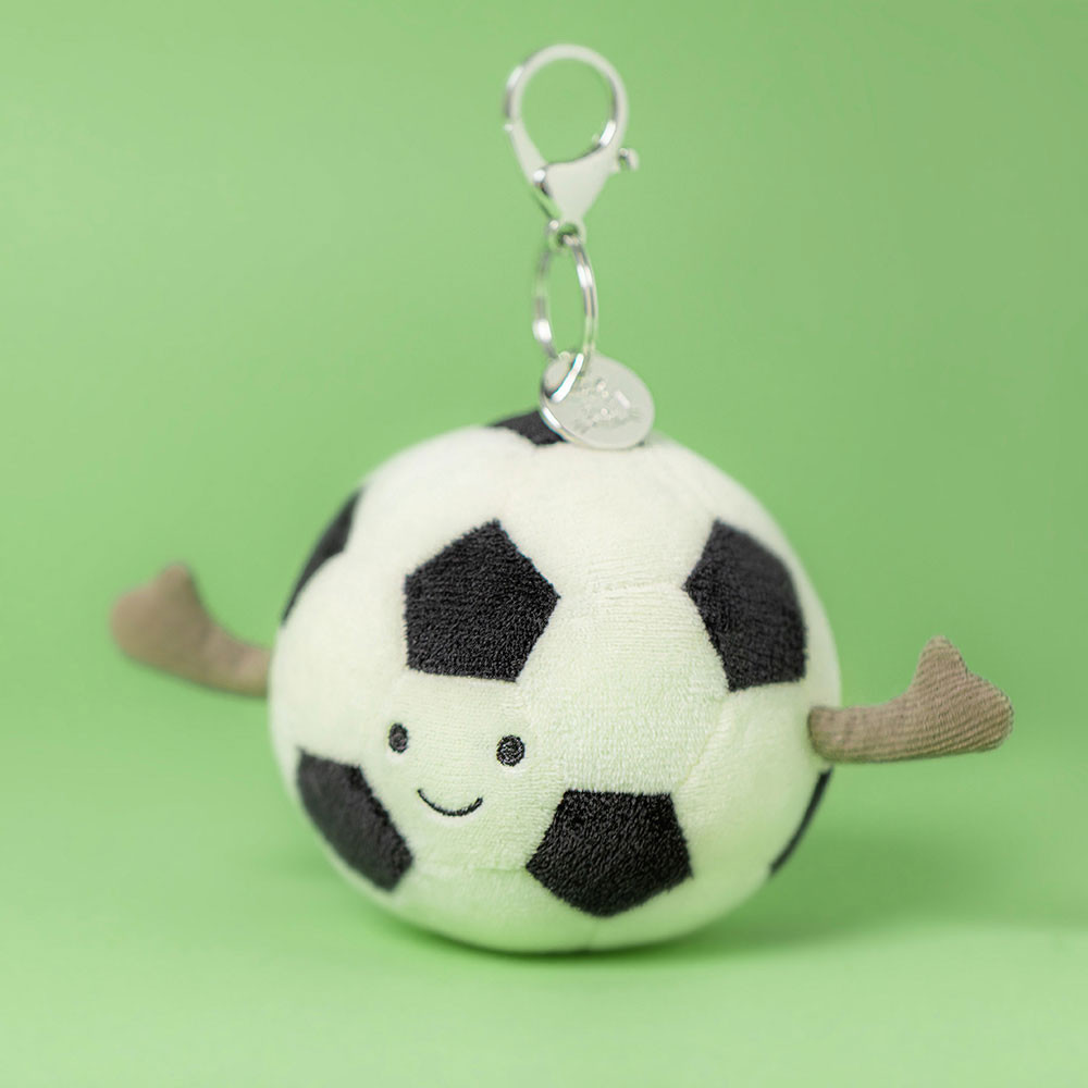 Amuseables Sports Football Bag Charm - Official Jellycat