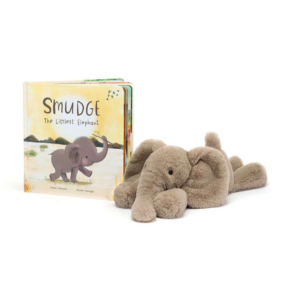 Smudge the Littlest Elephant Book and Smudge Elephant - Official Jellycat