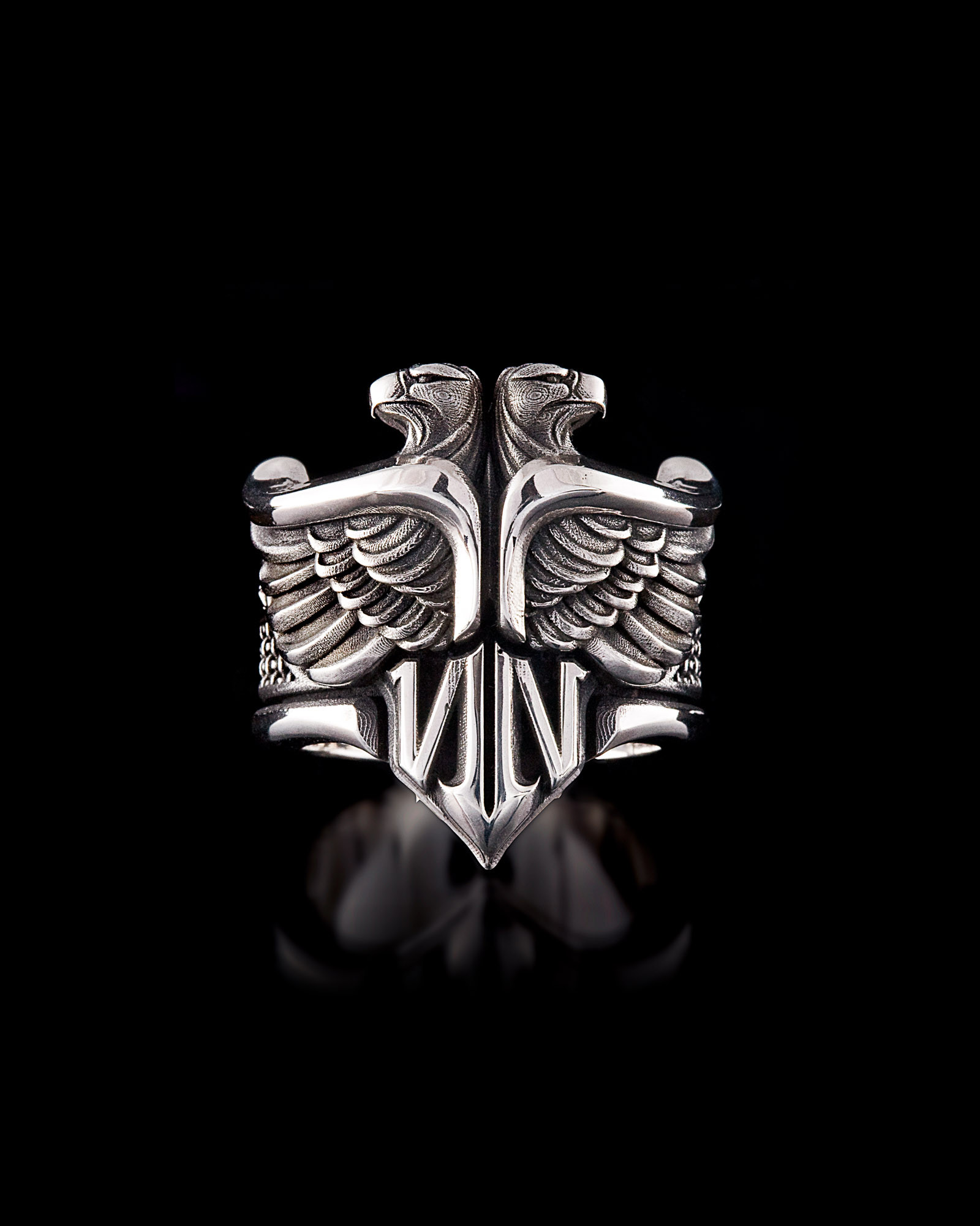 Valkyria Ring | Silver Valkyrie Warrior Ring | NightRider Jewelry
