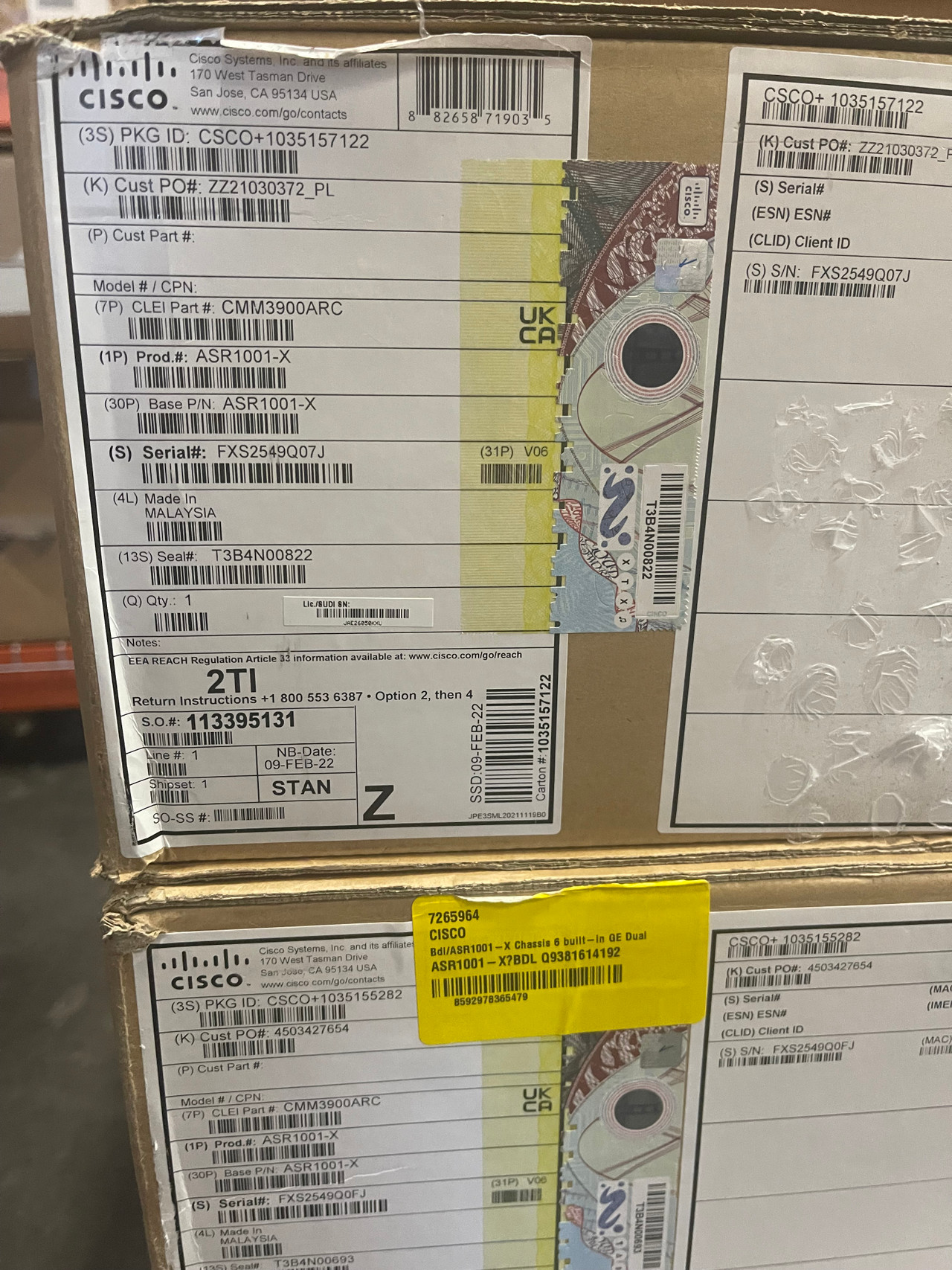 NEW Cisco ISR4451-X/K9 4x 1GB RJ-45 4x SFP 6x Slot (3x NIM 2x SM 1x ISC ...